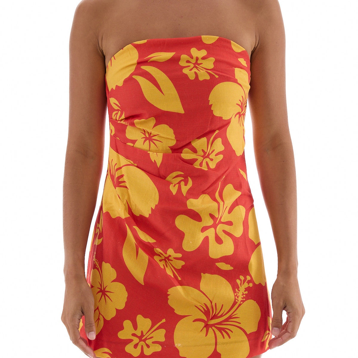 Summer Mini Dress - Red/Yellow – The Siesta Club